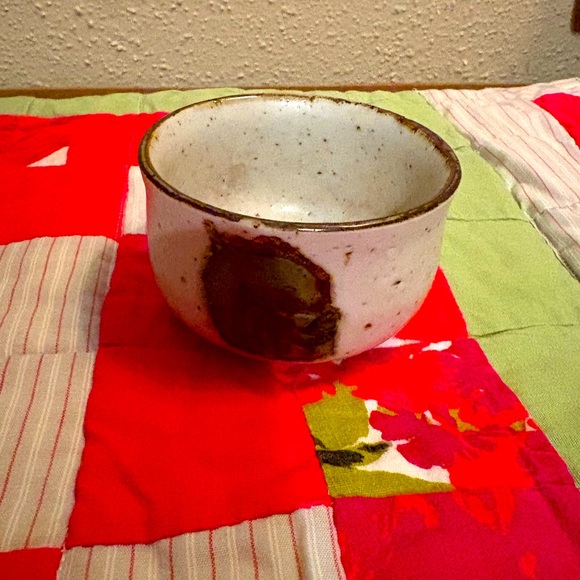 Dining | Vintage Stoneware Speckled Sake Handless Tea Cup | Poshmark